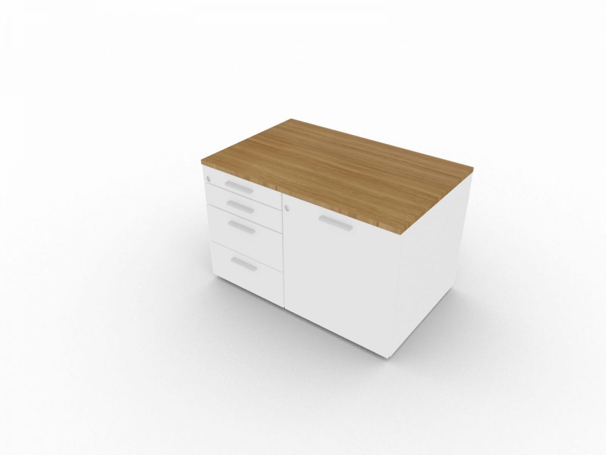 Sideboard klein mit/ohne Hängeregisterfach, Breite 83,8 cm