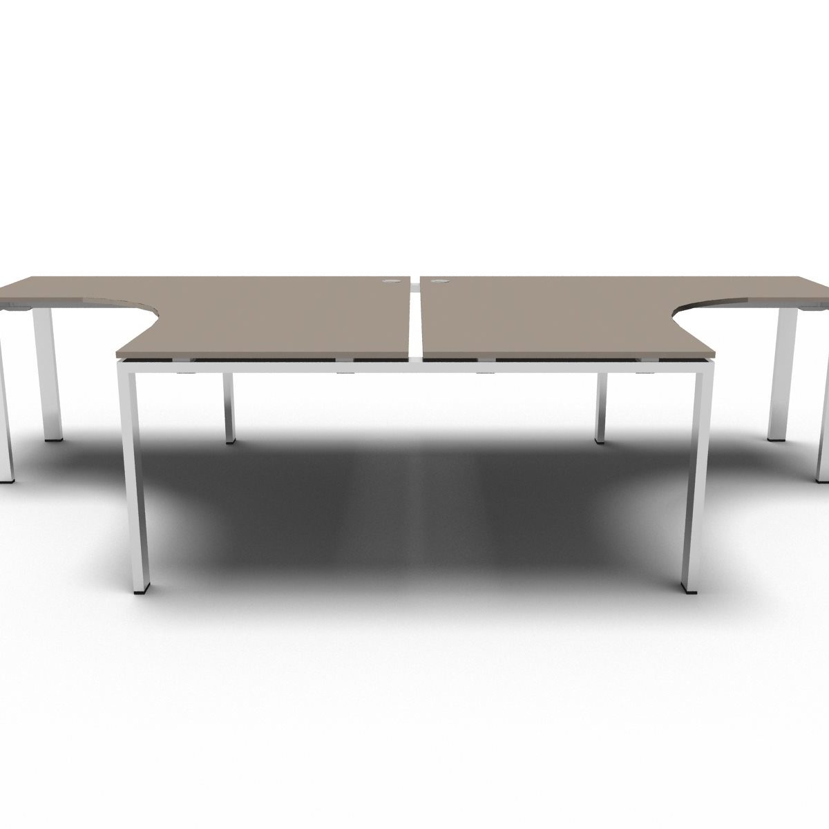 Schreibtisch für 2 Personen GATE, Doppelschreibtisch