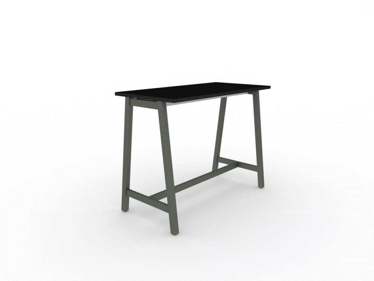Hochtisch mit Metallbeinen, Bistrotisch, Tischhöhe 90/110 cm